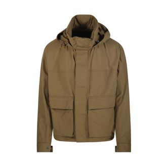 Christophe Lemaire Homme, Vestes, Vert, Taille: M Parka Courte Imperm&eacute;able