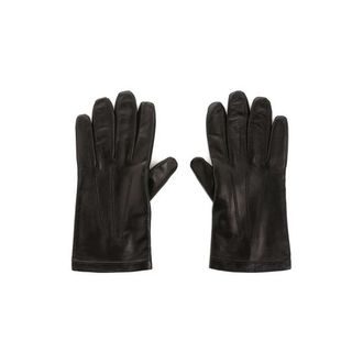Saison 1865 Gants avec d&eacute;tails ganse en cuir