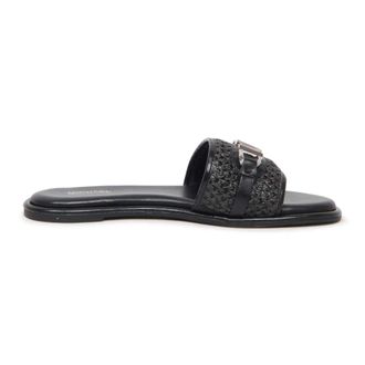 Michael Kors Raffia Ember Slide Sandalen - - Shoes - Damen - Schwarzk - 36 1/2 EU