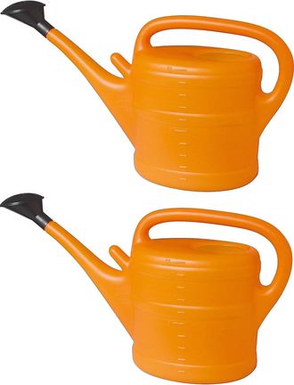 Kova&T 2X Gießkanne 10L ORANGE + 1x KÜHLSCHRANKMAGNET! Blumenkanne Kunststoff für groß & klein, Garten & Zimmerpflanzen Gießkannen Gieskanne Gieskannen Giess