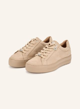 Paul Green Sneaker Mit Schmucksteinen beige