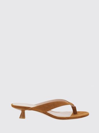 Stuart Weitzman Sandales tongs en cuir su&eacute;d&eacute; &agrave; talon bas