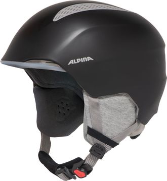 Alpina Alpina Grand JR - Sicherer, Leichter, Sto&szlig;absorbierender & Individuell Anpassbarer Skihelm F&uuml;r Kinder, Black, 54-57 cm