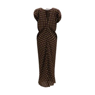 Marni Womens Brown Silk Casual Dress