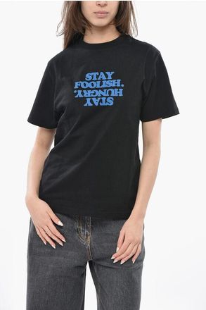 Coperni Cotton Crewneck T-Shirt STAY FOOLISH size Xs
