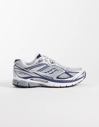Saucony Progrid Guide 7 Sneaker in Wei&szlig; und Blau