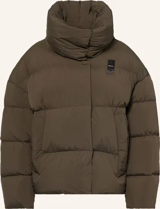 Blauer Daunenjacke Ross braun