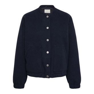 Kaffe Bomberjacke - - Jackets - Damen - Blau - 3XL