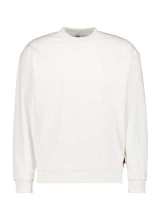 Joop Herren Pullover wei&szlig; Baumwolle unifarben