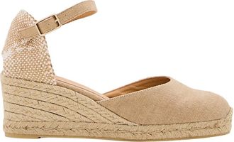 Castaner Femme, Chaussures, Beige, Taille: 41 EU Carol Wedge Espadrille
