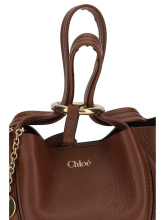 Chlo&eacute; Spin Shoulder Bag - Brown