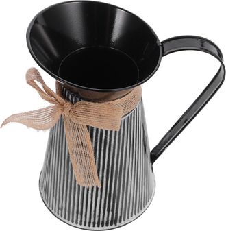 BESPORTBLE Blumenk&uuml;bel Metallvase Retro Landhausstil F&uuml;r Tischdekoration Mit Blumenarrangement Dekorativer Pflanzk&uuml;bel Eimer F&uuml;r Zuhause B&uuml;ro