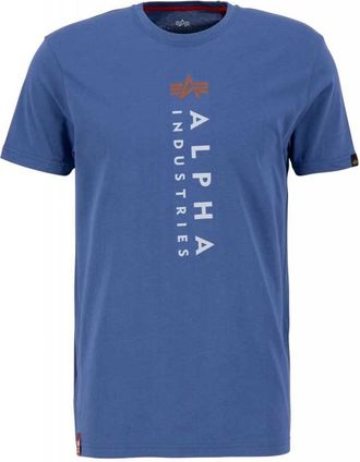 Alpha Industries R Print T T-Shirt für Herren Vintage Marine