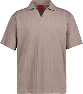 HUGO BOSS Herren Polo-Shirt braun Baumwolle