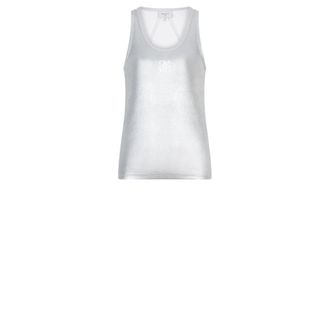 Dante6 Metallic Logo Tanktop Zora Silber - - Tops - Damen - Grau - XS