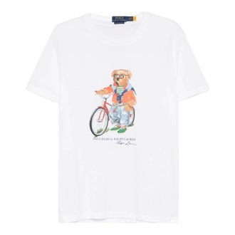 Polo Ralph Lauren Homme, Tops, Blanc, Taille: L T-shirt Polo Bear coupe ajust&eacute;e