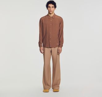 Sandro Chemise imprim&eacute; chaine