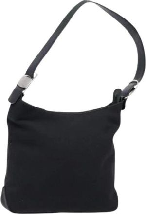 Ferragamo Pre-owned Toile sacs-ports-paule - Femme - Pre-owned - Noir - Taille: ONE Size