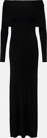 Balenciaga Off-Shoulder-Maxikleid