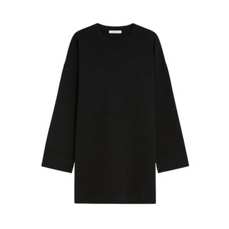 Max Mara Elegantes Martina Kleid mit Rundhalsausschnitt - - Dresses - Damen - Schwarzk - S