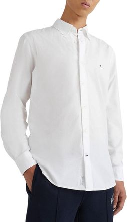 Tommy Hilfiger Herren Hemd Core Flex Langarm, Wei&szlig; (White), 3XL