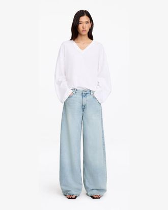 Arket CEDAR Oversized Wide Jeans -Blau
