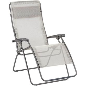 Lafuma Mobilier Lafuma Mobilier - Fauteuil Relax Jardin - Chaise Longue Z&eacute;ro Gravit&eacute; - Xl - Rsxa Clip Xl - Batyline Iso - Beige Seigle
