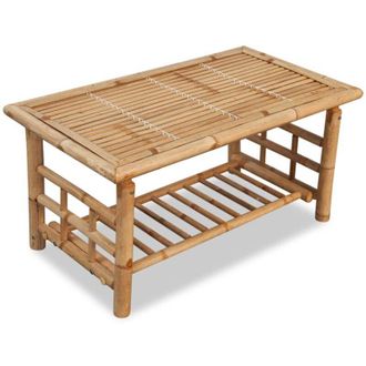 vidaXL Vidaxl - Table basse Bambou 90x50x45 cm