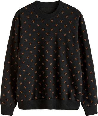 Next Sweatshirt Weihnachtliches Gesteppes Sweatshirt (1-tlg)