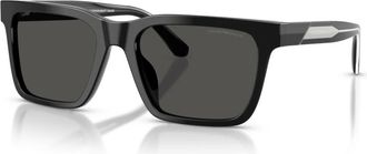 Emporio Armani Homme, Accessoires, Noir, Taille: 57 MM Lunettes de soleil carr&eacute;es