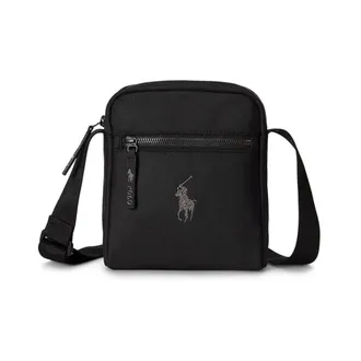 Polo Ralph Lauren Sac reporter &agrave; logo - Homme - Sacs - Noir - Taille: ONE Size