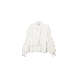 Twinset Femme, Blouses et Chemises, Blanc, Taille: 38 FR Blouses & Chemises