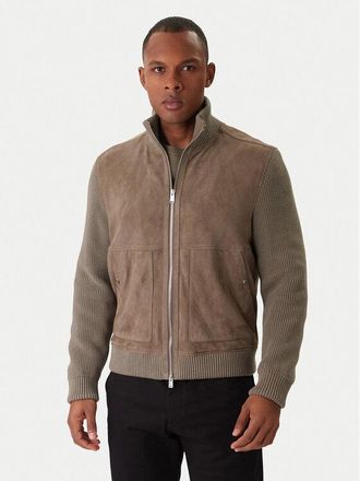 HUGO BOSS Lederjacke H-Maparo 50547673 Beige Regular Fit