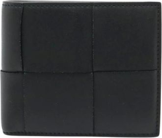 Bottega Veneta Pre-owned Cassette Leather Bifold Wallet - Femme - Pre-owned - Noir - Taille: ONE Size