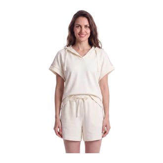 HUGO BOSS Mirage Kurzarm-Kapuzenpullover - - Sweatshirts & Hoodies - Damen - Beige - S