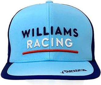 Generic Williams Racing Lance Stroll Flat Peak F1 Casquette de baseball 2018 Bleu, bleu, taille unique