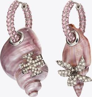 Tory Burch Damen Curiosity Muschel-Creolen