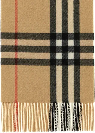 Burberry House Check Cashmere Scarf - Beige