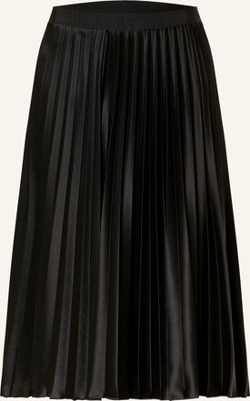 Luisa Cerano Luisa Cerano Plisseerock Aus Satin schwarz