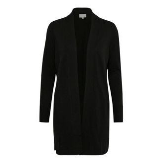 Inwear Long Cardigan Ouvert Noir - Femme - Pulls - Noir - Taille: 38 FR