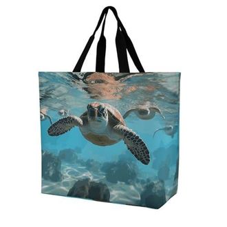 Generic Tortue De Mer Sac &Agrave; Bandouli&egrave;re Imperm&eacute;able Sacs R&eacute;utilisable Sac Fourre-Tout Pour Voyage Gym Quotidienne