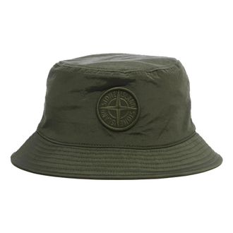 Stone Island Homme, Accessoires, Vert, Taille: XL Chapeau de couleur mousse de luxe Ss25