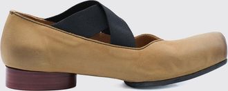 Uma Wang Ballerines Mary Jane en cuir vieilli &agrave; bout carr&eacute;