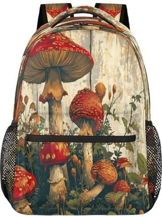 Generic Champignons Au Vinaigre Sac &Agrave; Dos Confort Sacs D&Eacute;cole Antivol Cartables Scolaires Pour Pc Plein Air Voyage 29X40Cm