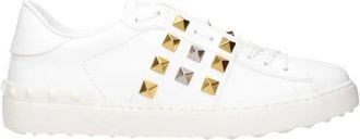 Valentino Garavani Homme, Chaussures, Blanc, Taille: 40 1/2 EU Baskets Basses en Cuir