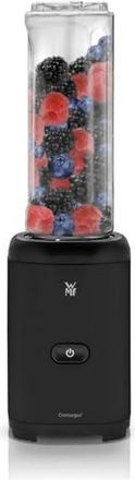 WMF Kult X Mix & Go - Smoothie Maker & Mixer to Go, kompakter Standmixer 300 W mit 0,6 L Tritan-Flasche, 4 Edelstahlklingen, Sicherheitsabschaltung, Shake