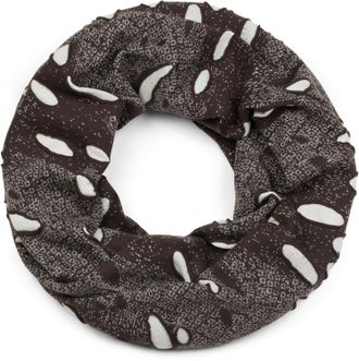 styleBREAKER Loop Schal im Destroyed Vintage used Look mit Rissen, Schlauchschal, Tuch, Unisex 01018078, Farbe:Dunkelbraun, Größe:Breit