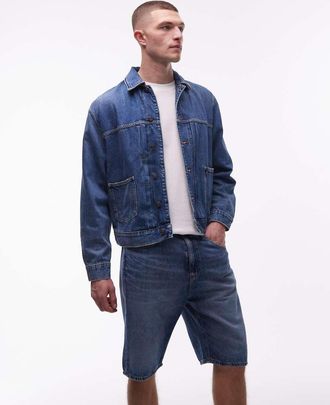Tommy Jeans Otis - Short en jean - Bleu fonc&eacute; d&eacute;lav&eacute;