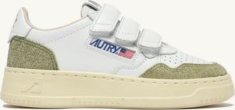 Autry SNEAKERS MEDALIST KIDSTRIPES AUS LEDER IN WEISS UND LEDER IN GLITTER SALVIA
