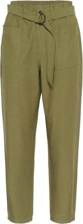 Kaffe Femme, Pantalons, Vert, Taille: 42 FR Tapered Pantalons